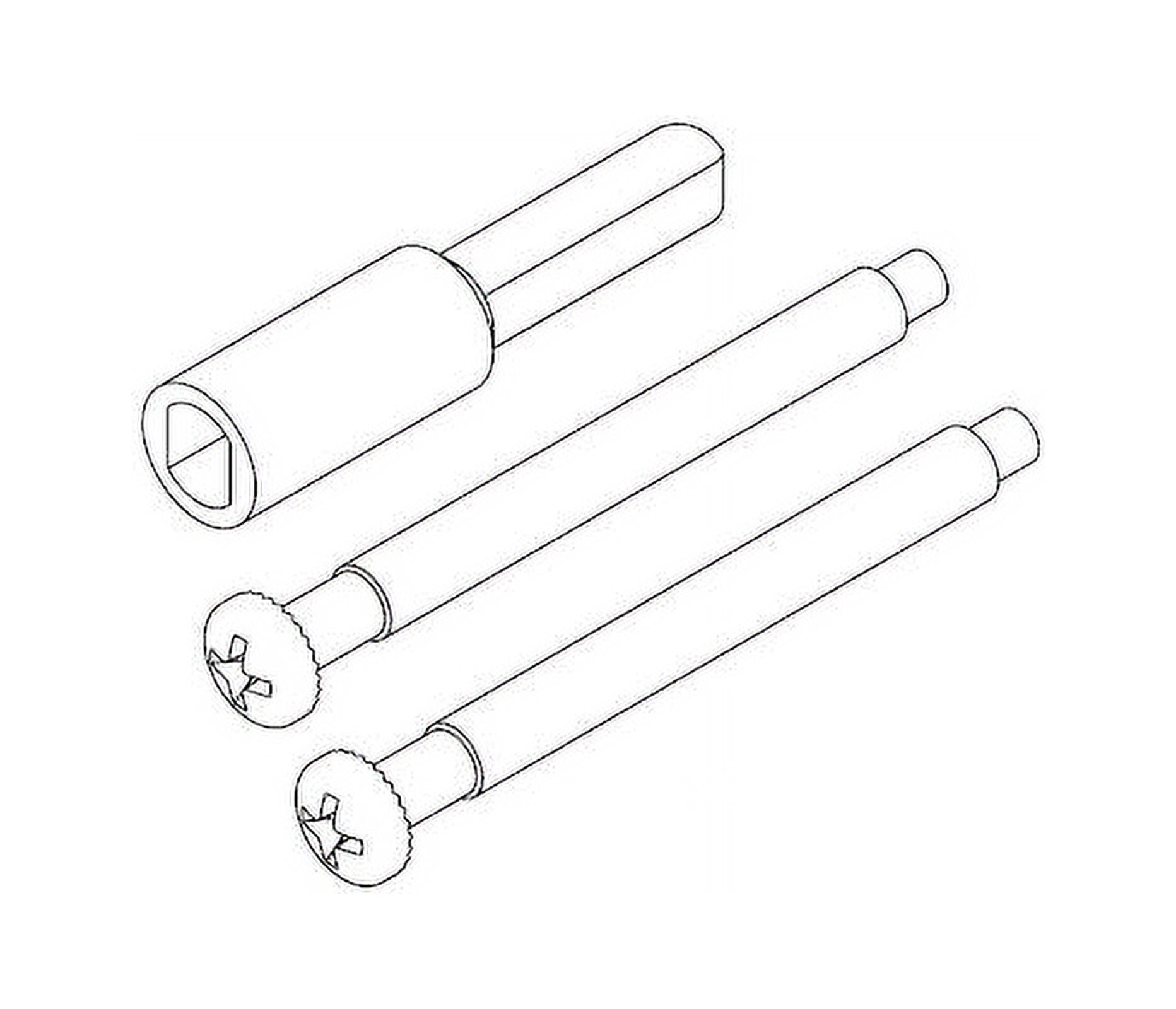 Kwikset Corporation 81706-003 Thick Door Conversion Kit in Iron Black ...