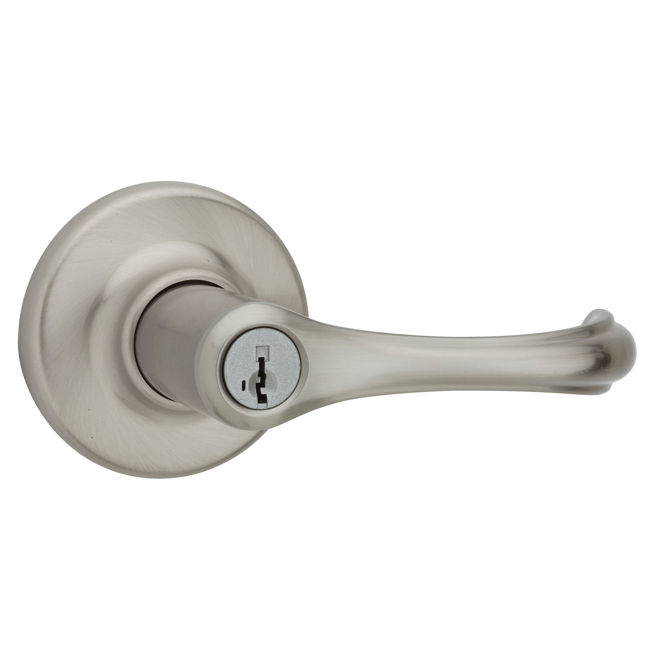 Kwikset Dorian Satin Nickel Entry Lockset ANSI/BHMA Grade 3 1-3/4 ...