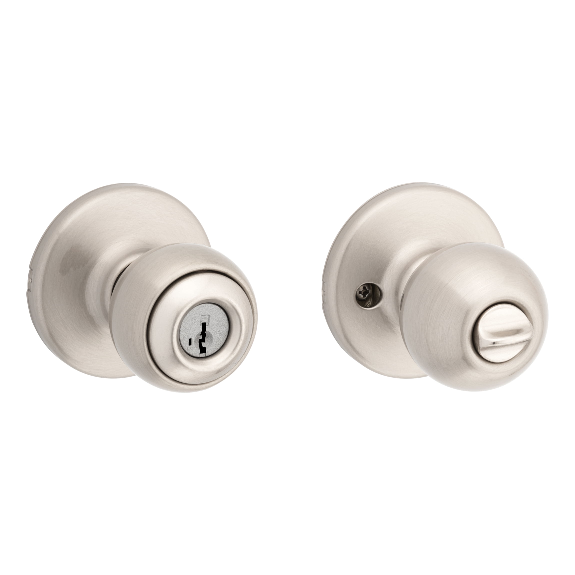 Free Shipping! Kwikset Doorknob Satin Nickel with SmartKey Security for ...