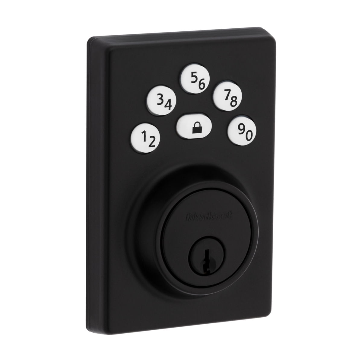 Kwikset Powerbolt Matte Black Zinc Electronic Deadbolt - Walmart.com