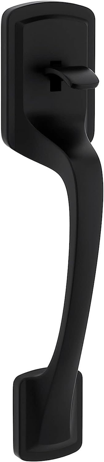 Kwikset Signature Series Prague Handle with Pismo Knob, Matte Black ...