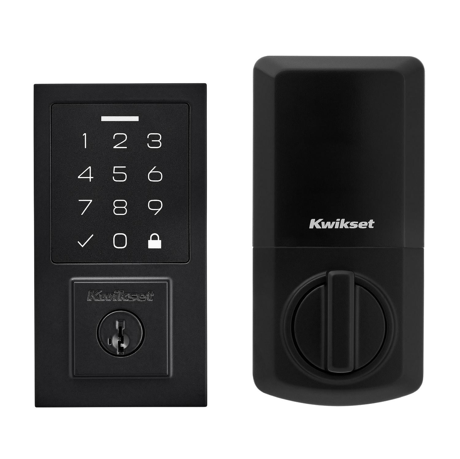 Kwikset SmartCode 270 Touchpad Contemporary Matte Black Electronic ...