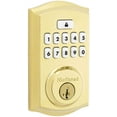 Kwikset SmartCode Polished Brass Metal Electronic Deadbolt with ...