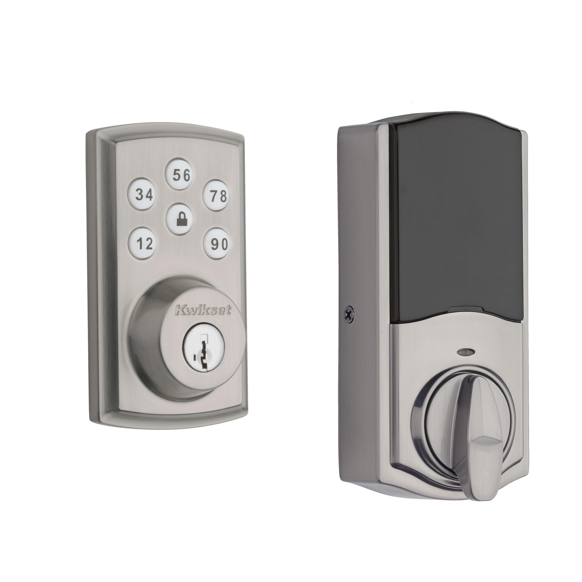 Kwikset Smartcode Touchpad Electronic Deadbolt, Z-Wave 500, Satin ...