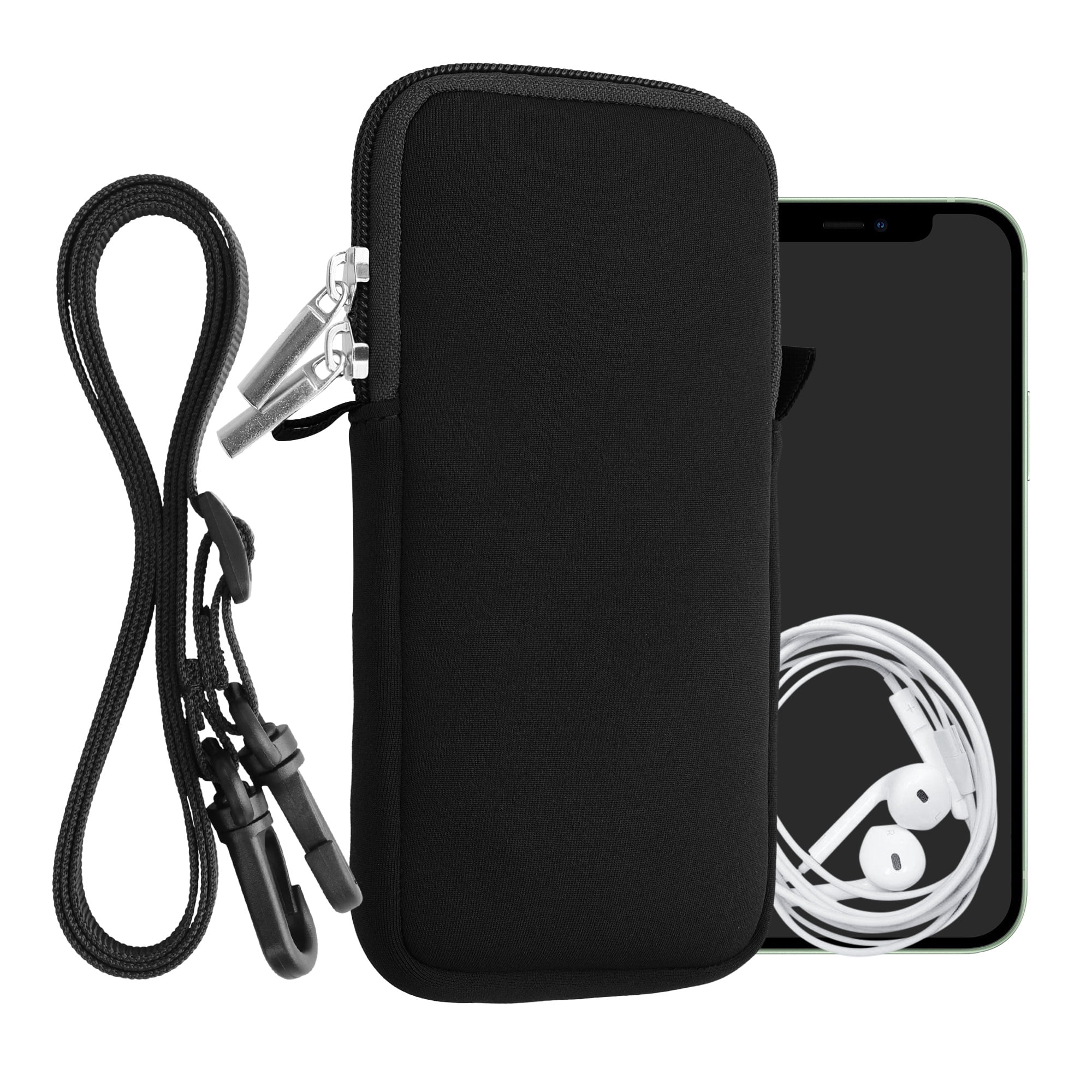 Kwmobile Neoprene Phone Bag XXL - 7" - Universal Case Holder with Neck ...
