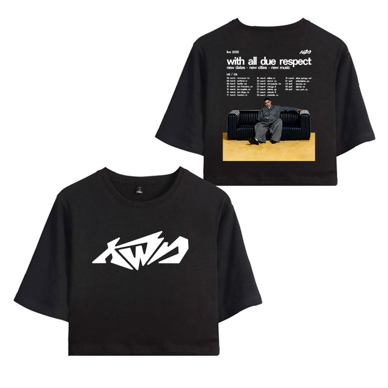 Kwn 2026 Live Show Merch T-Shirt For Women&Girls Midriff Short Sleeve ...