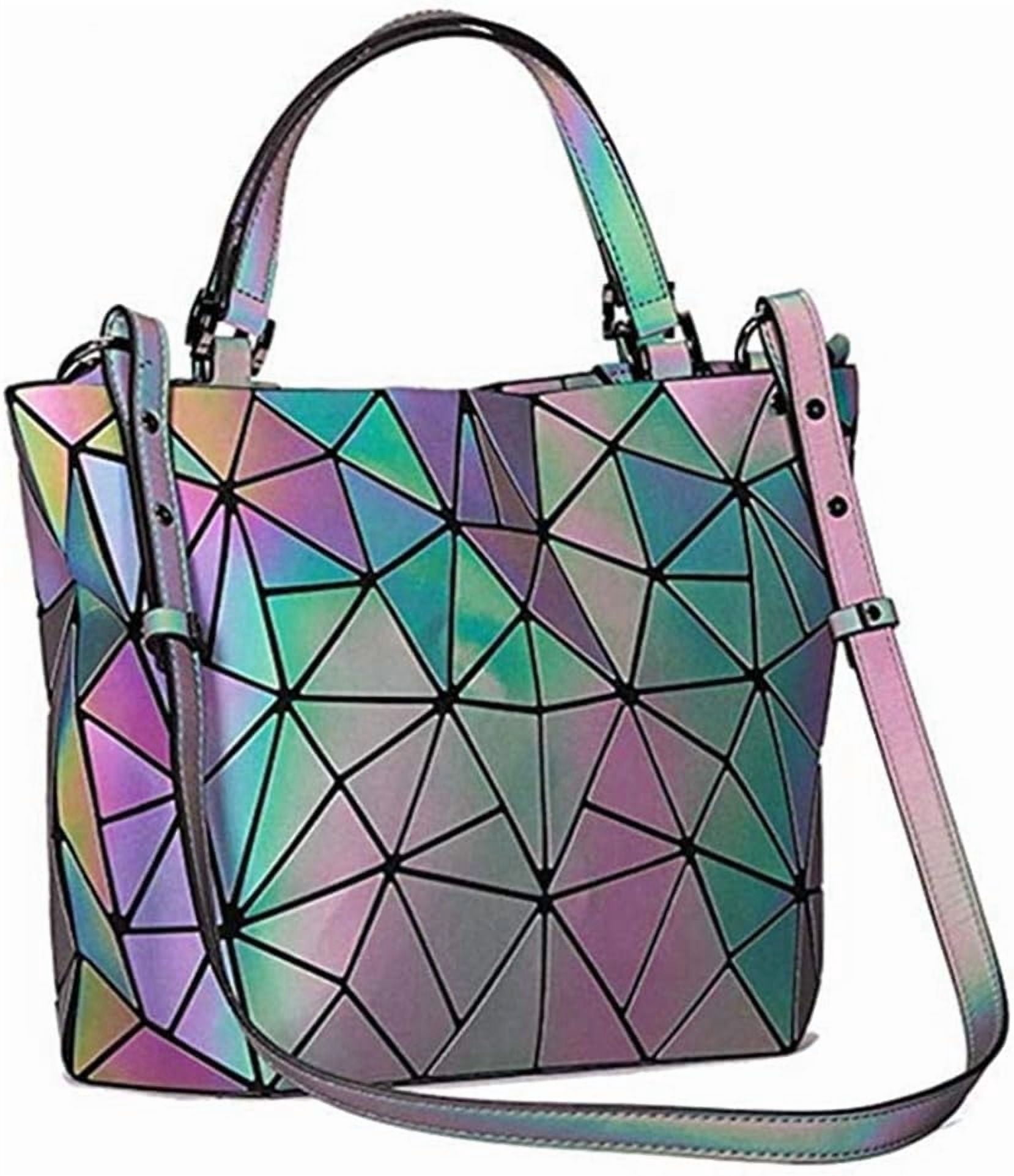 Kwuty Geometric Luminous Purses and Handbags Shard Lattice Eco-Friendly ...