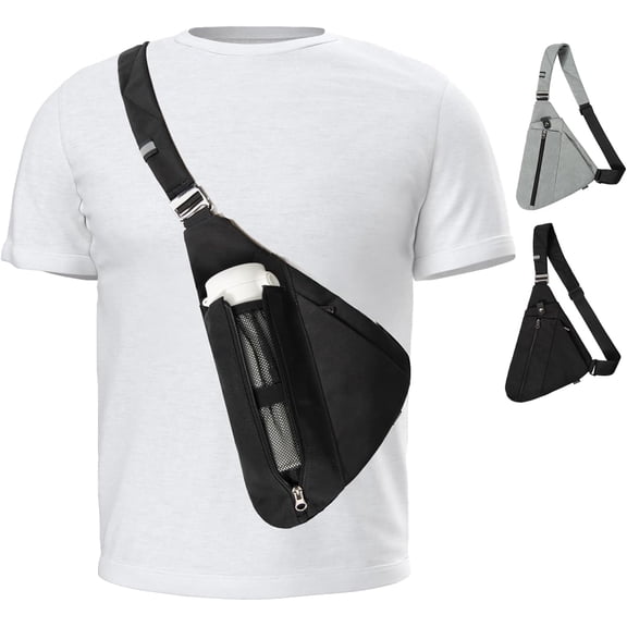 Fishing Backpack Outdoor Hiking Camping Sling Shoulder Bag With Water ...