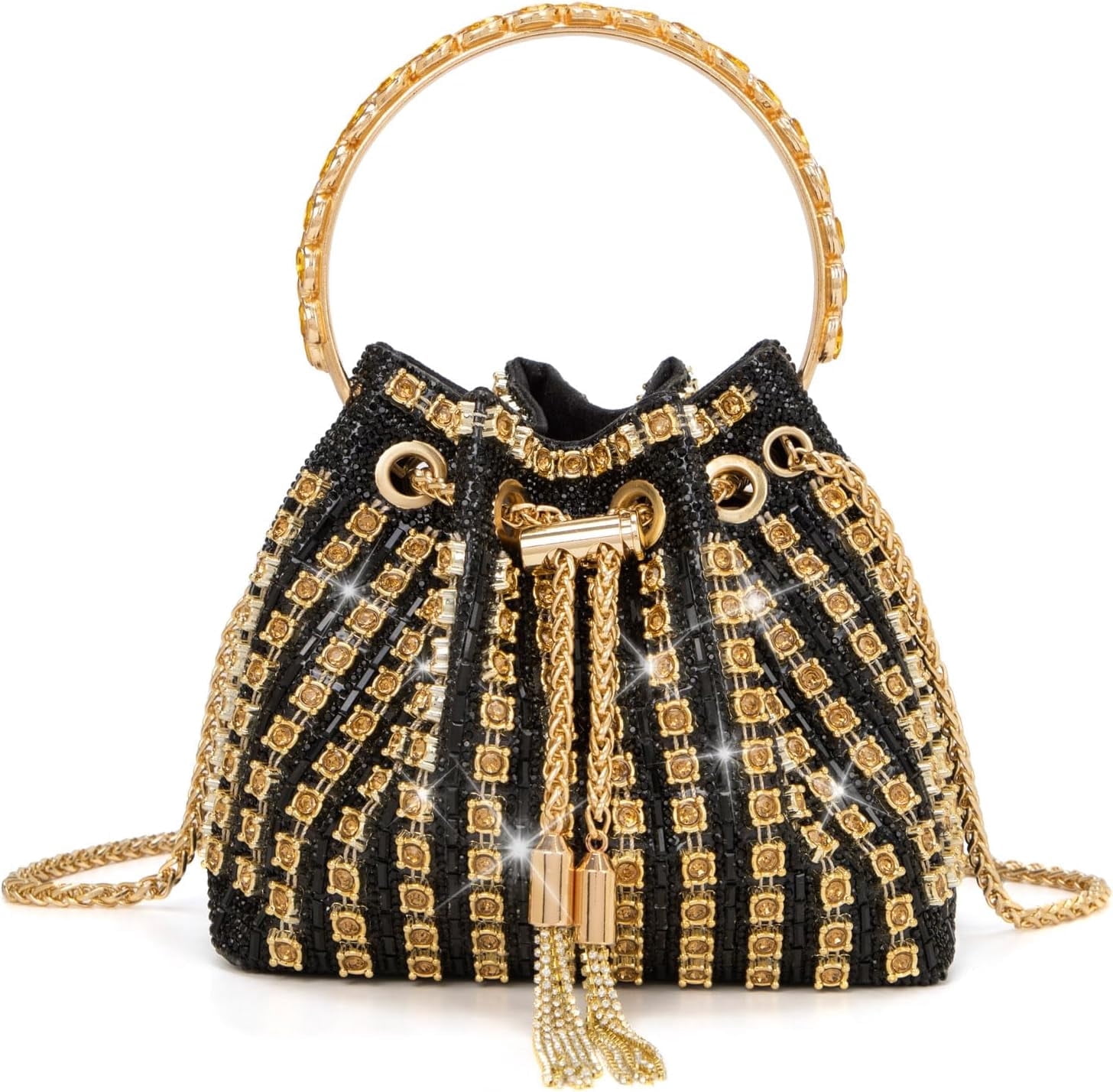 Kwuty Sparkly Diamond Evening Bag Clutch Purses for Women Rhinestone ...