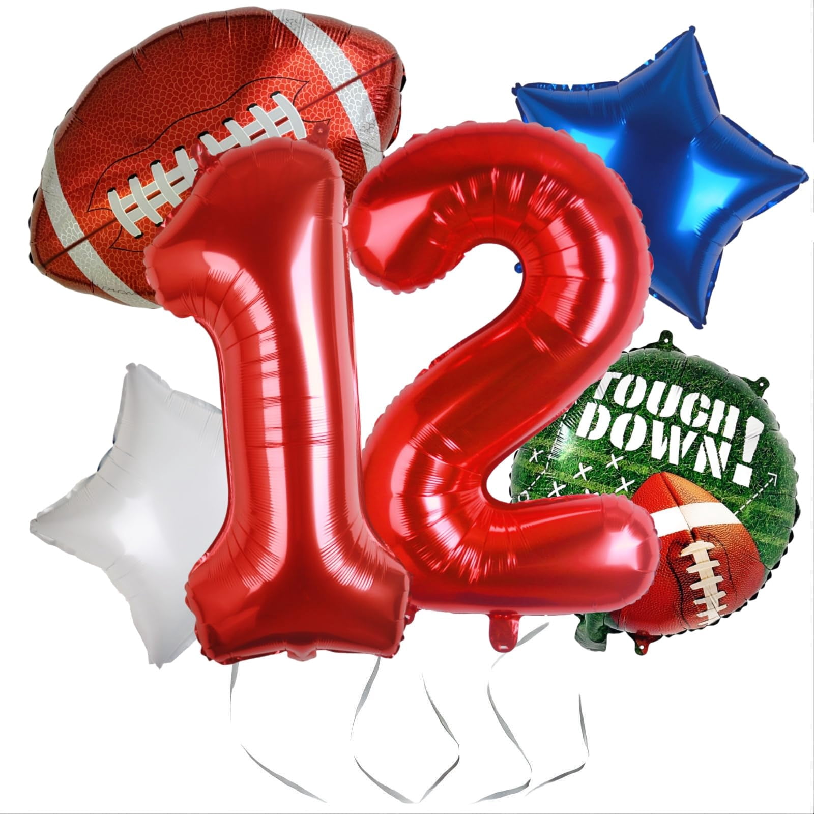 Kwuz Football Balloons Touch Down Balloon AFN112th Birthday Decorations ...
