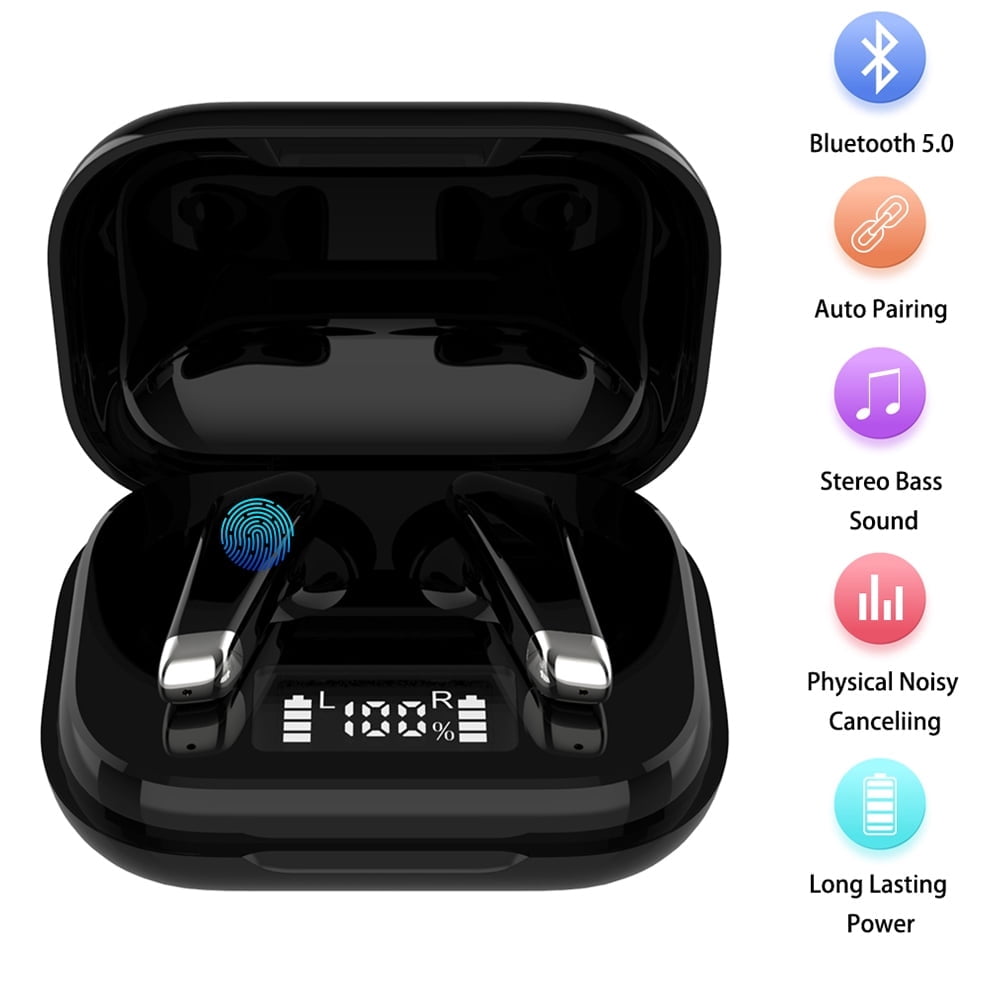 Kxmdxa Bluetooth 5.0 Headset TWS Wireless Earphones Stereo Earbuds with ...