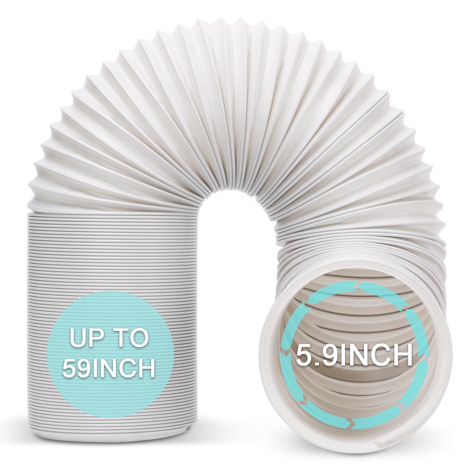 Kxuhivc Portable air Conditioner Hose with 5.9 Inch Diameter Anti ...