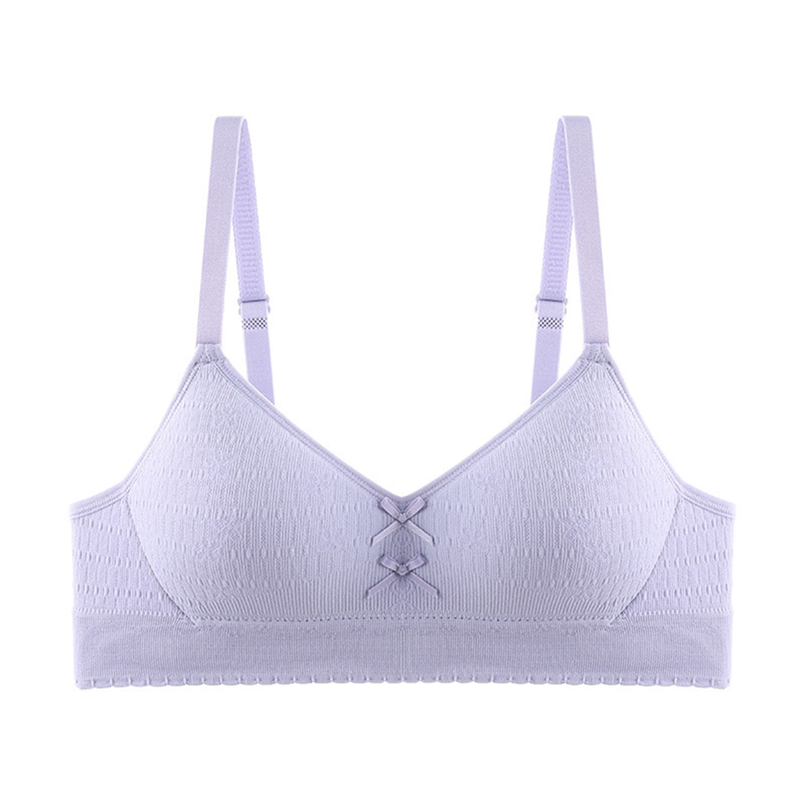 KyCheLot Big Girls Push up Bra Comfort Thin Soft Cute Bow No Underwire ...