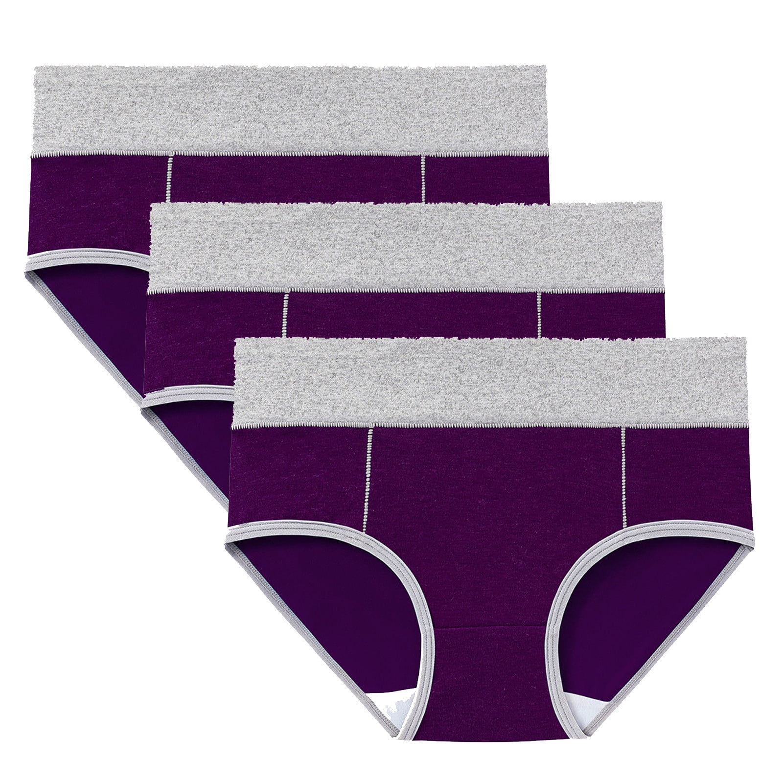 KyCheLot Women's Breathable Underwear 3 Pack Soft Full Coverage High ...