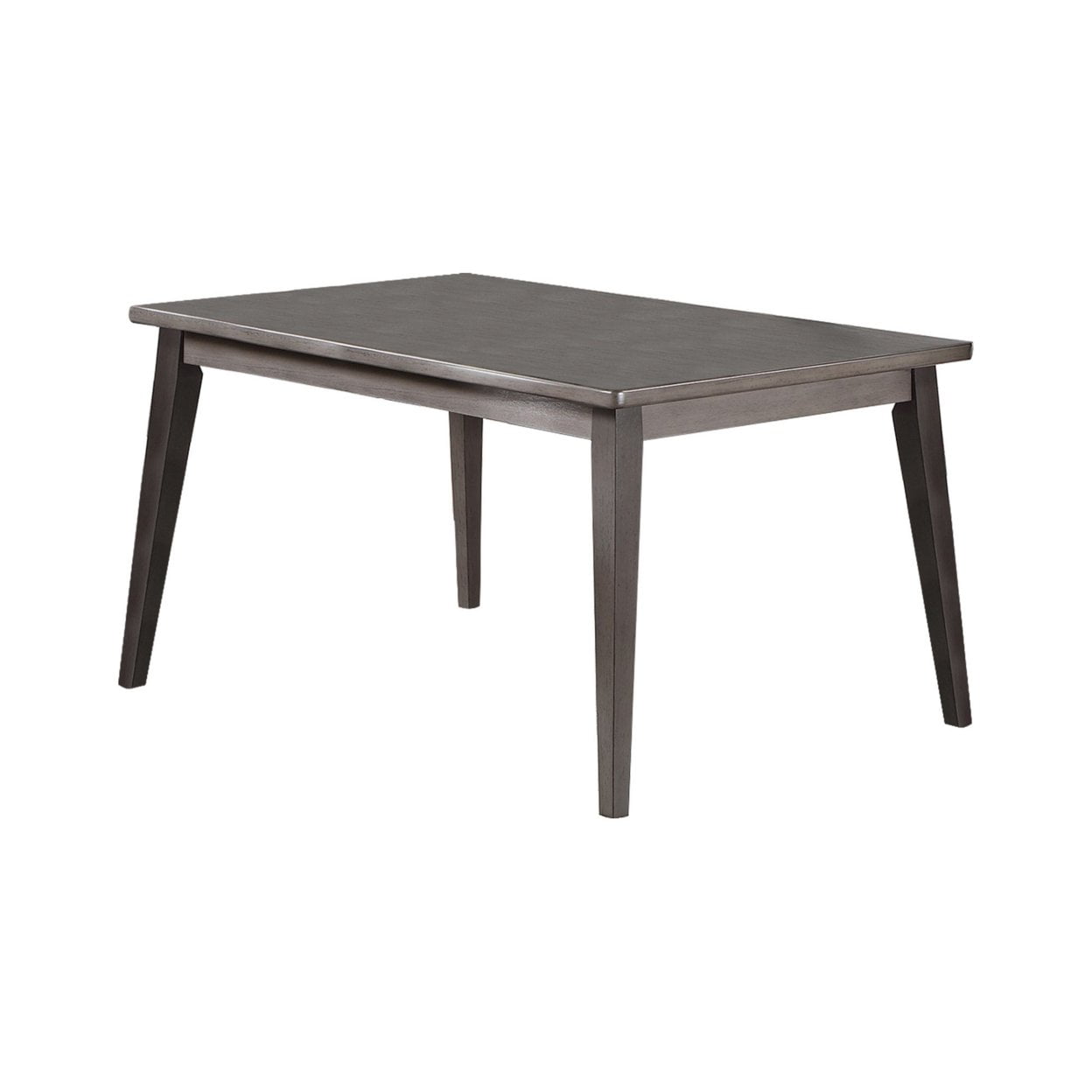 Kya 60 Inch Rectangular Dining Table, Dark Gray Top, Tapered legs, Gray ...