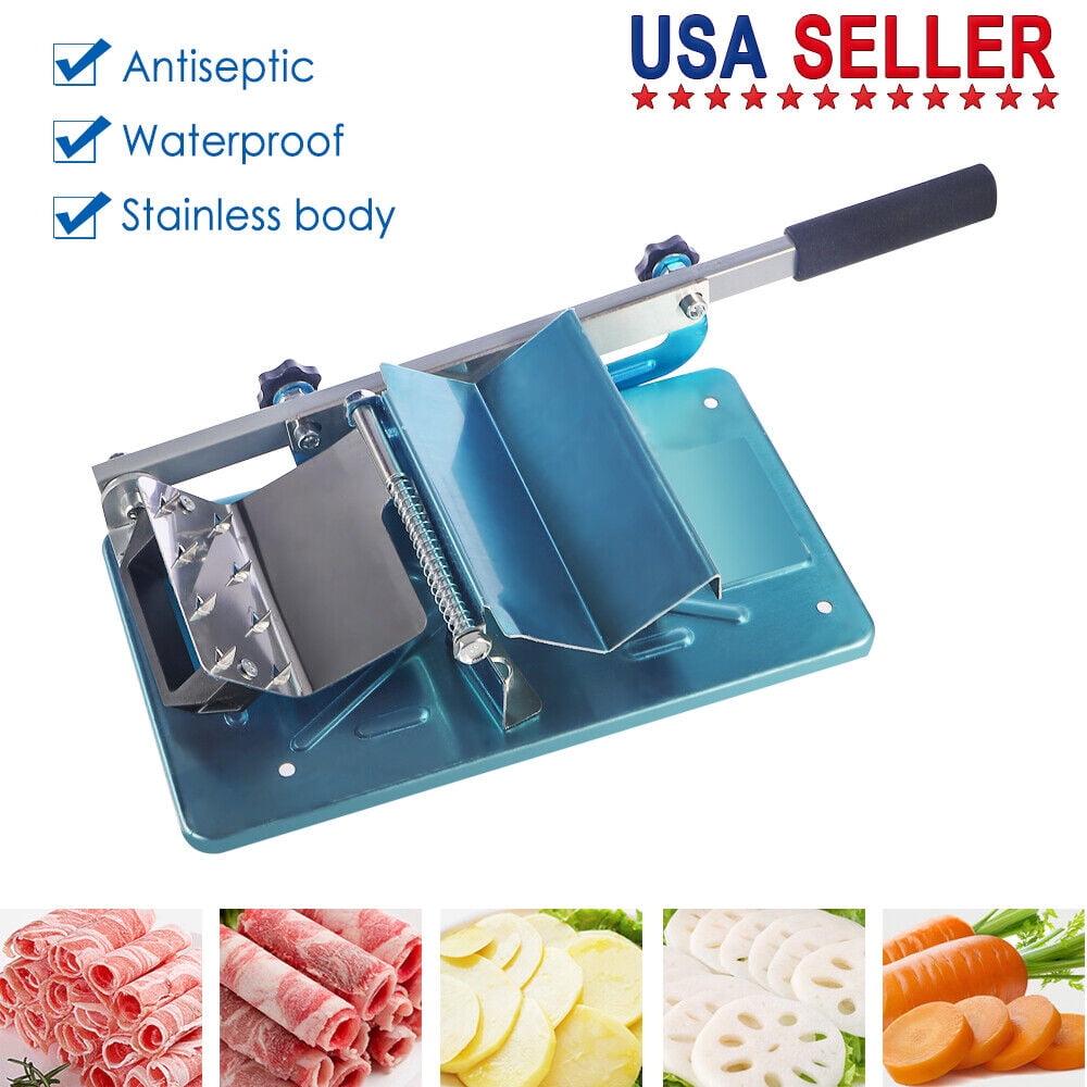 Kydely Stainless Steel Slicer Adjustable Thickness 10 Free Frozen Meat ...