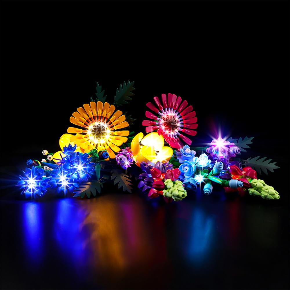 KYGLARING LED Light Kit for LEGO Wildflower Bouquet 10313, Artificial ...