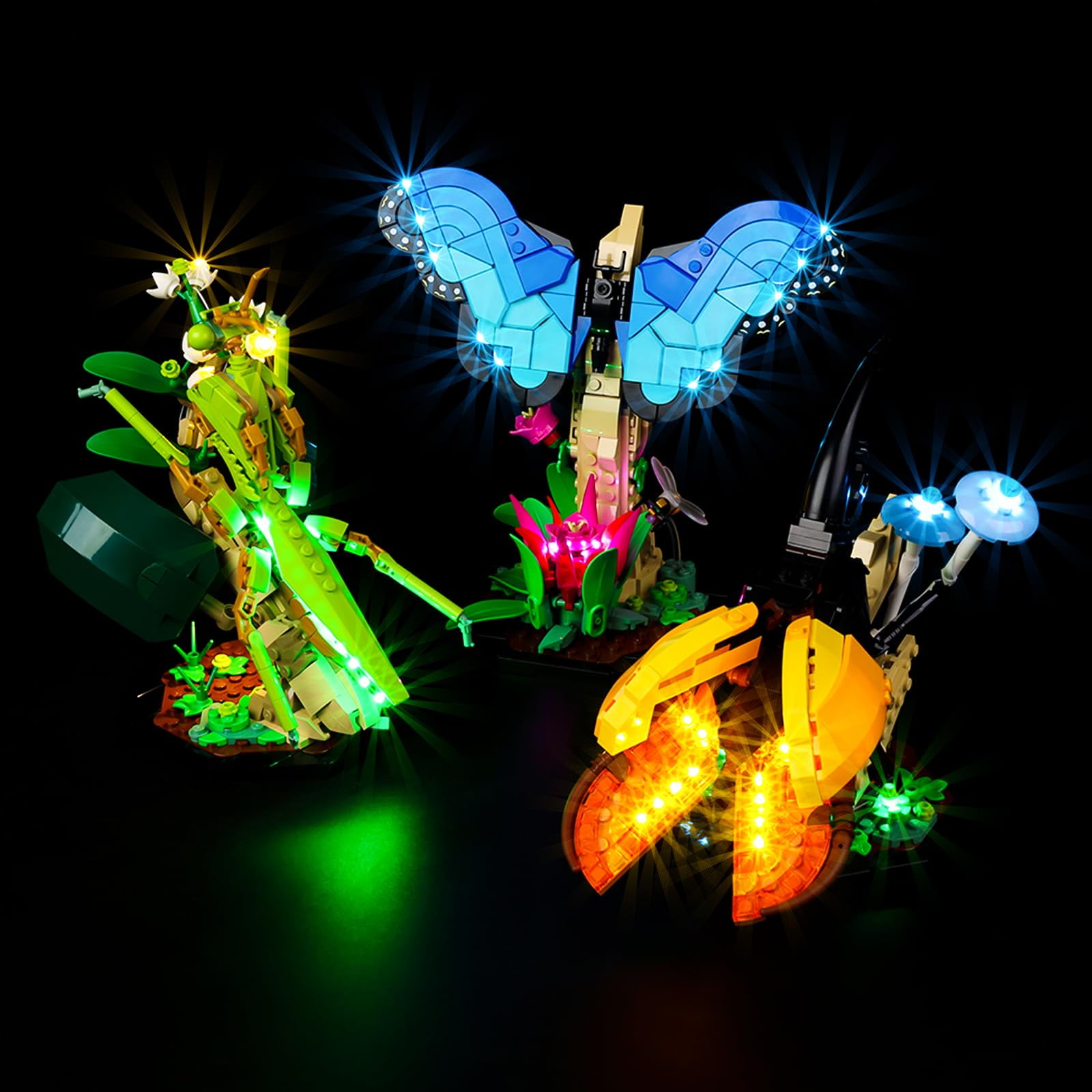 Kyglaring Led Light Kit for Lego 21342 Butterfly Beetle Mantis Display ...