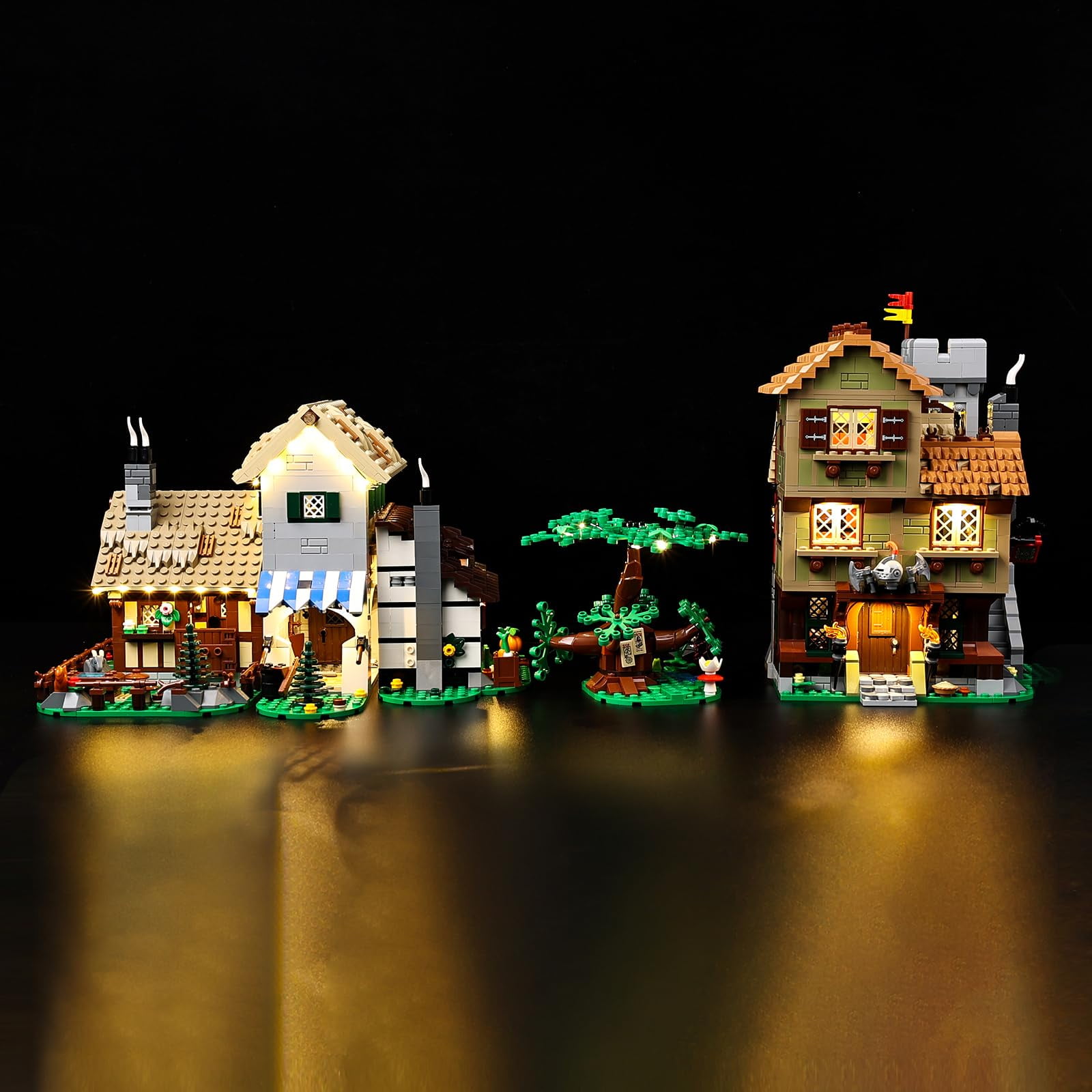 Kyglaring Led Light Kit for Lego Medieval Town Square Building Set ...