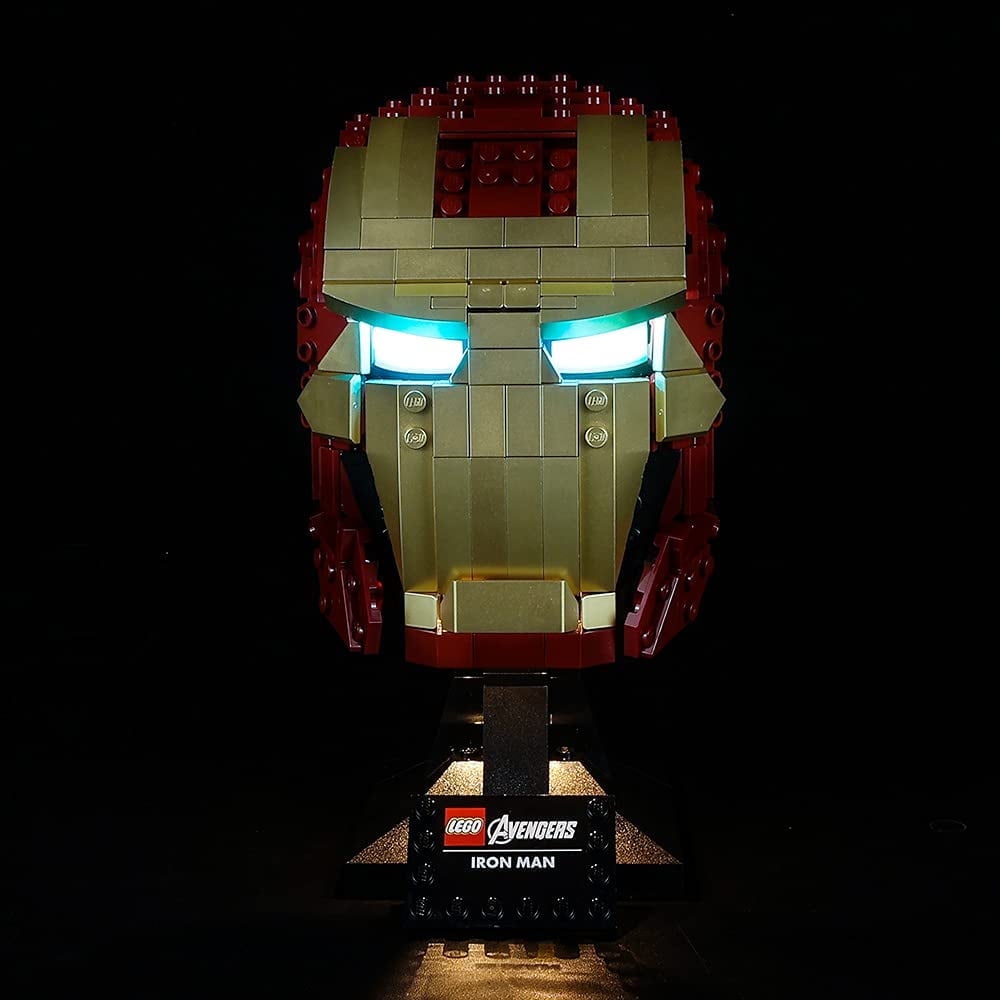 BrickSoul Led Light Kit for Super Heroes Iron Man Helmet -Light Sets ...