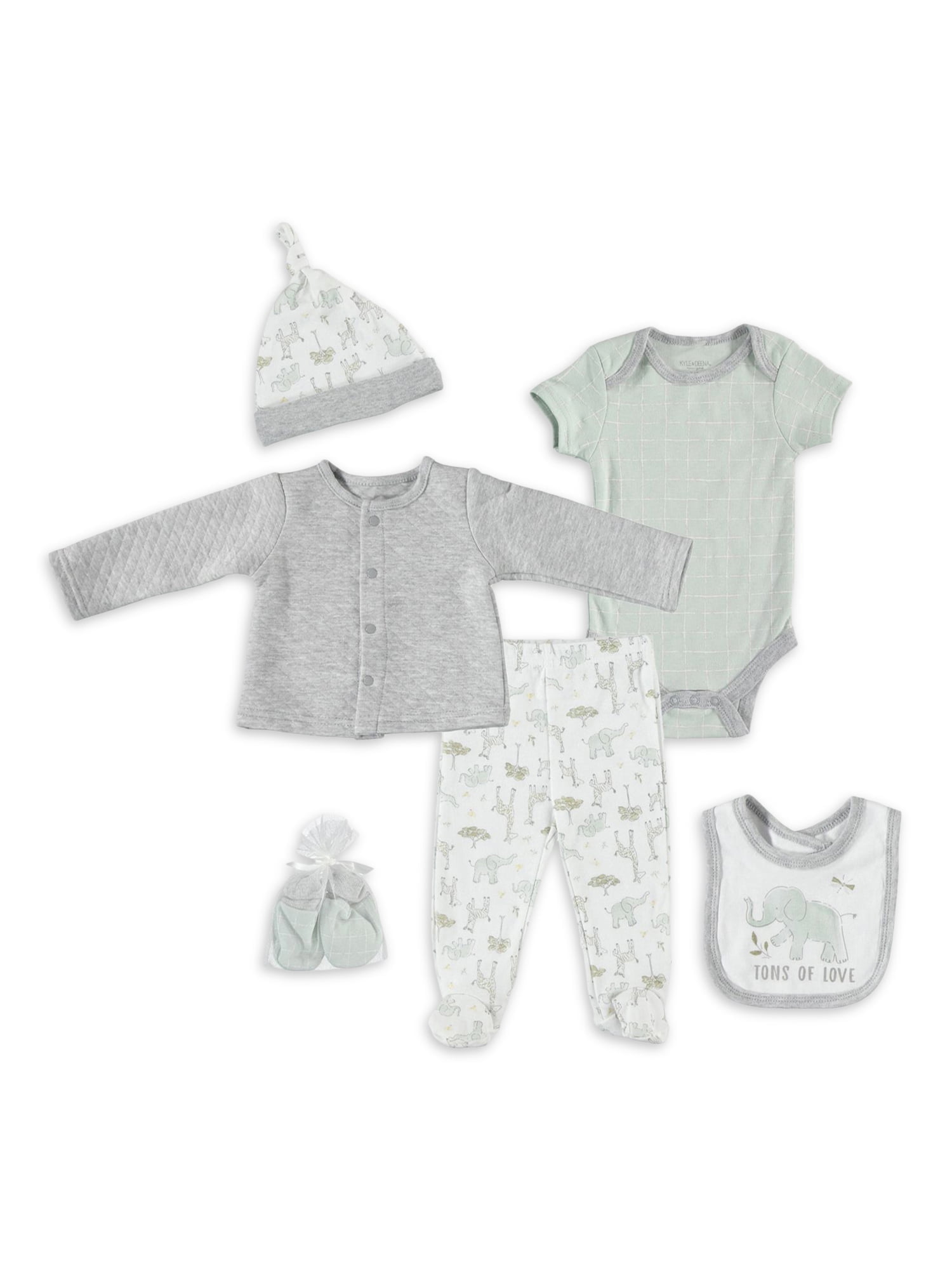 Kyle & Deena Baby Boy Baby Girl Gender Neutral Unisex 6 PC Cardigan Set ...
