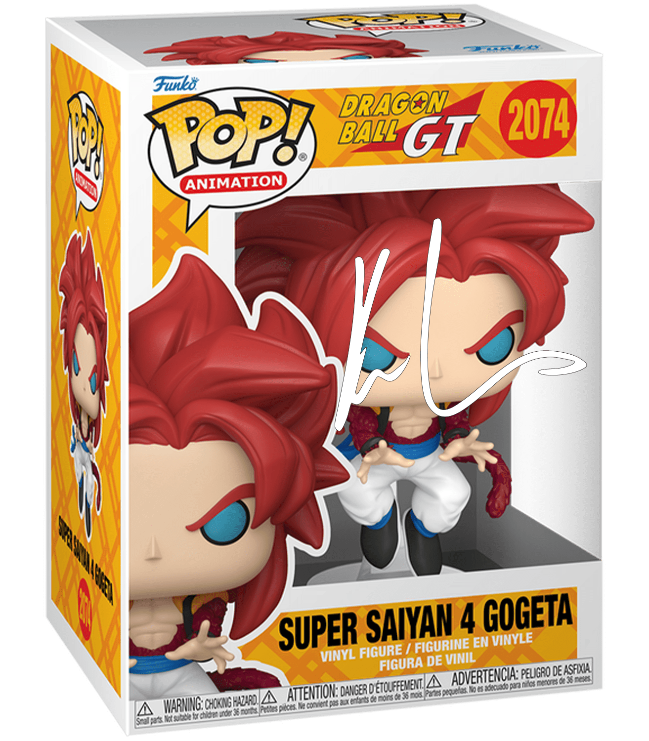Kyle Hebert Gogeta #2074 Super Saiyan 4 Facsimile Signed Reprint Laser ...