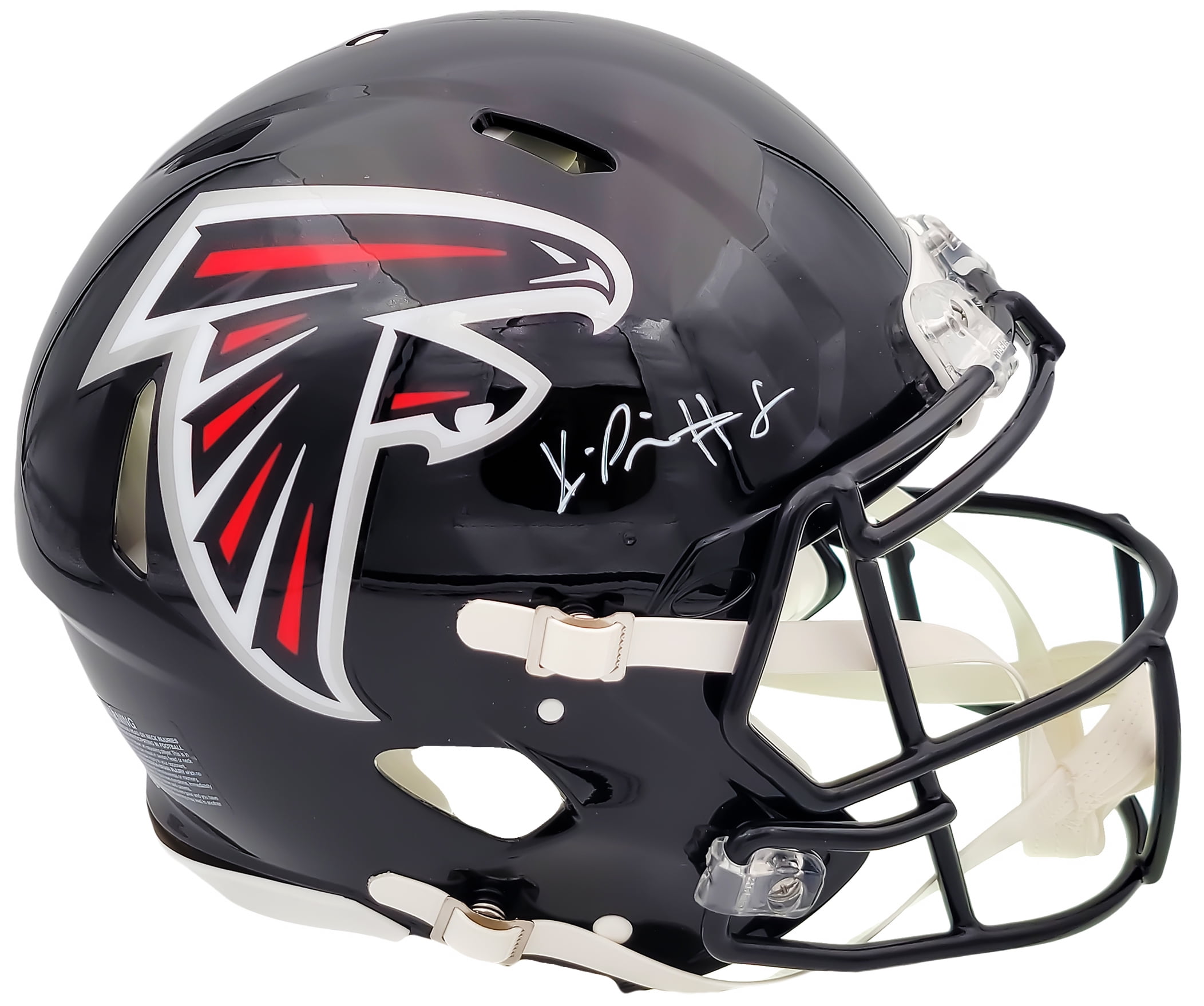 Kyle Pitts Autographed Atlanta Falcons Black Full Size Authentic Speed ...
