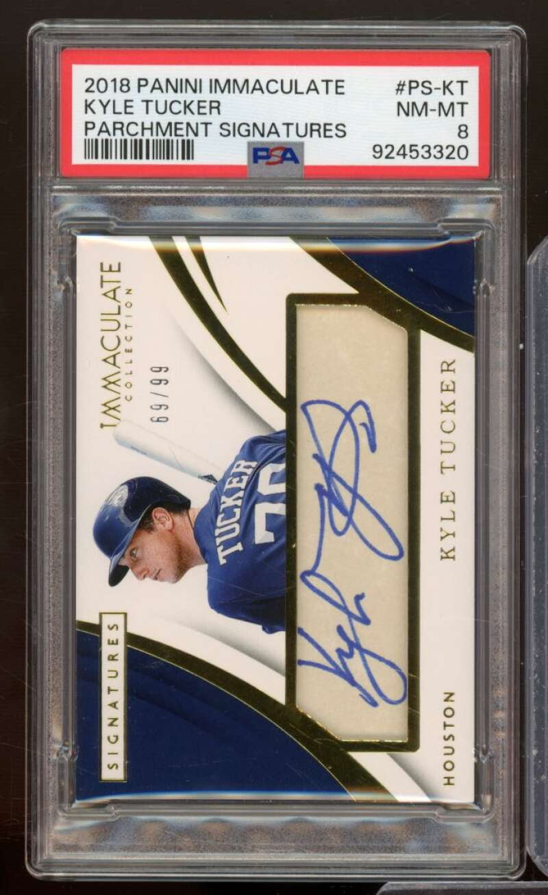 Kyle TuckerRC 2018 Panini Immaculate Parchment Signatures (pop 1) #PS ...