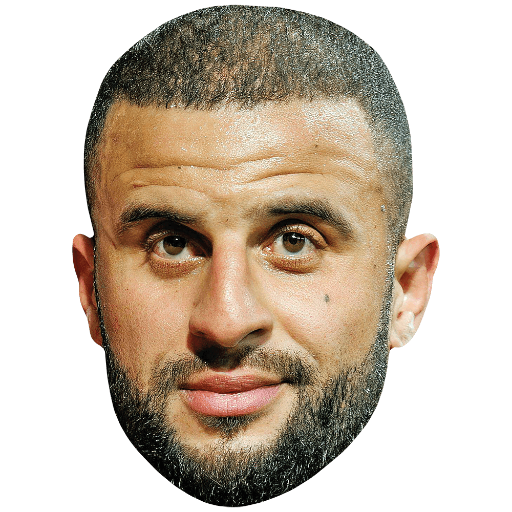 Kyle Walker (Beard) Flat Cardboard Face - Walmart.com