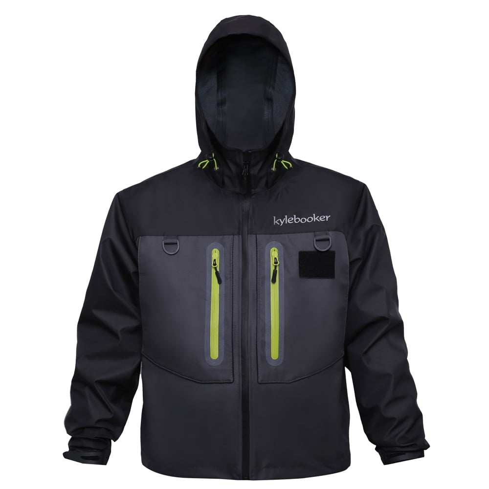 Kylebooker Fly Fishing Wading Jacket WJ002 Ski Black Regular - Walmart.com