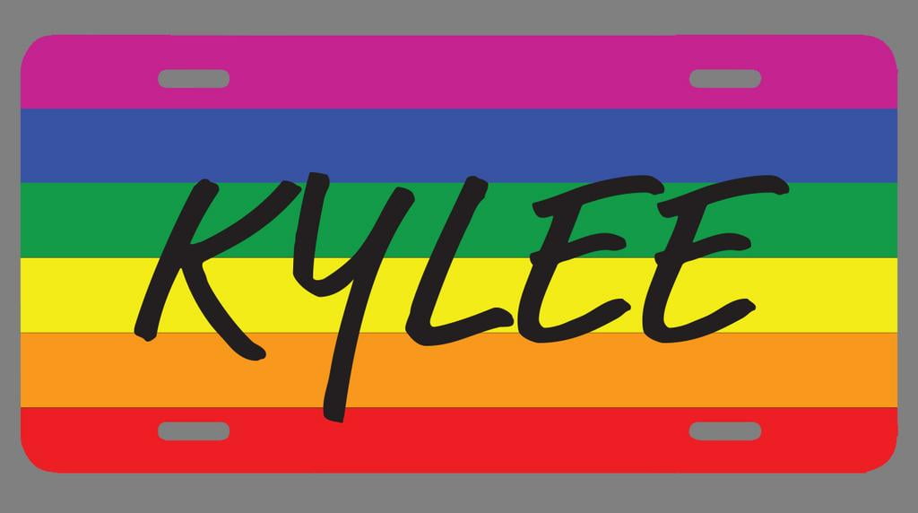 Kylee Name Pride Flag Style License Plate Tag Vanity Novelty Metal | UV ...
