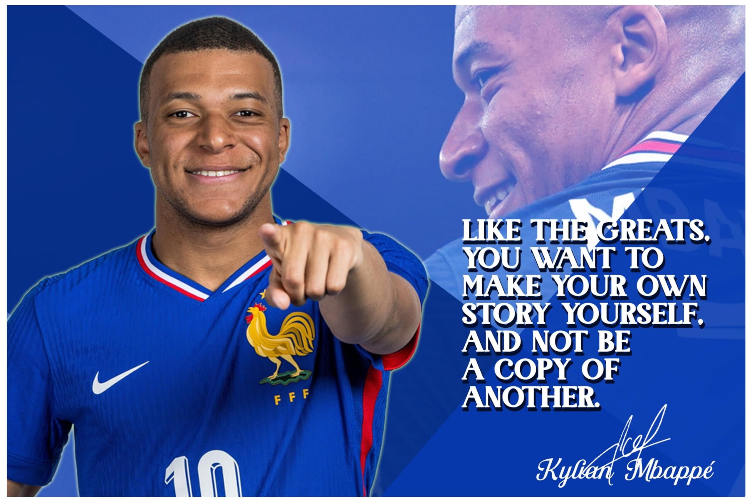 Kylian Mbappé Motivational Poster Quote Inspirational Quotes Classroom ...