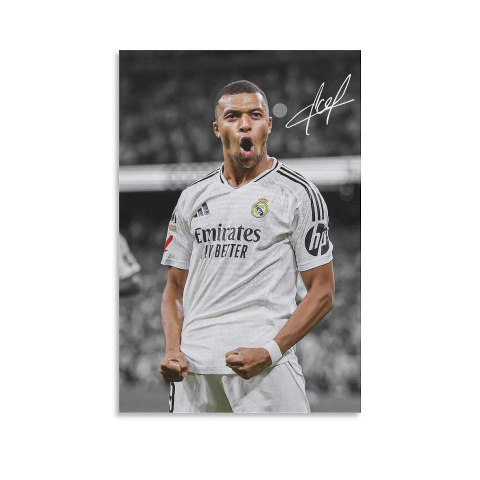 Kylian Mbappe Canvas Poster Posters Wall Art Painting Canvas Gift ...