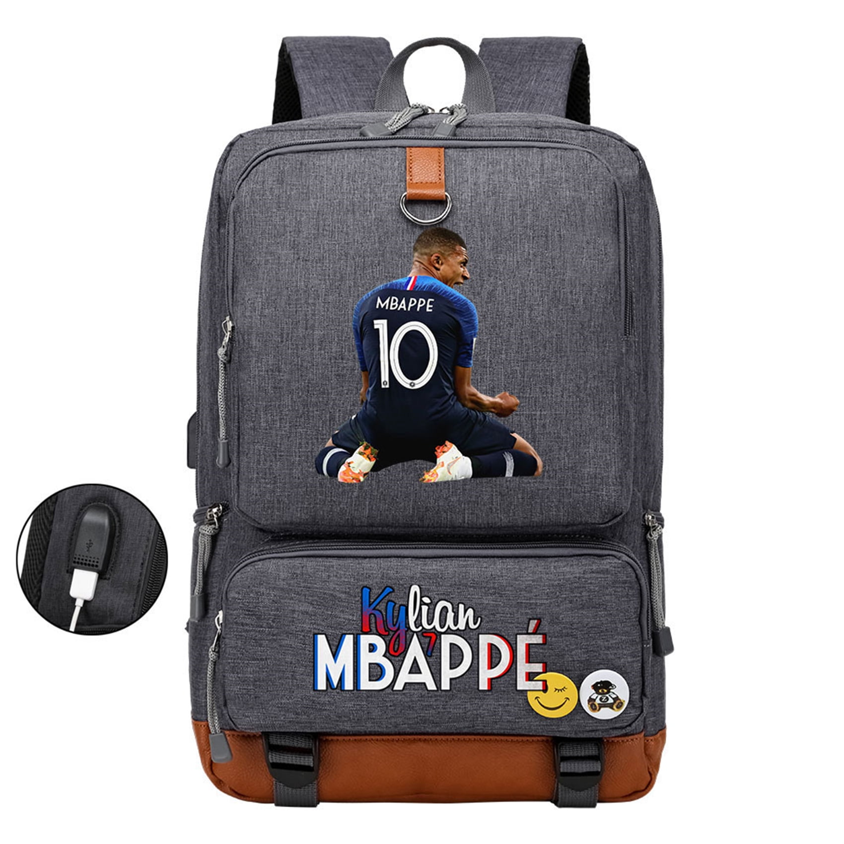Kylian Mbappe Casual Daypack Student Book Bag Back to School ...