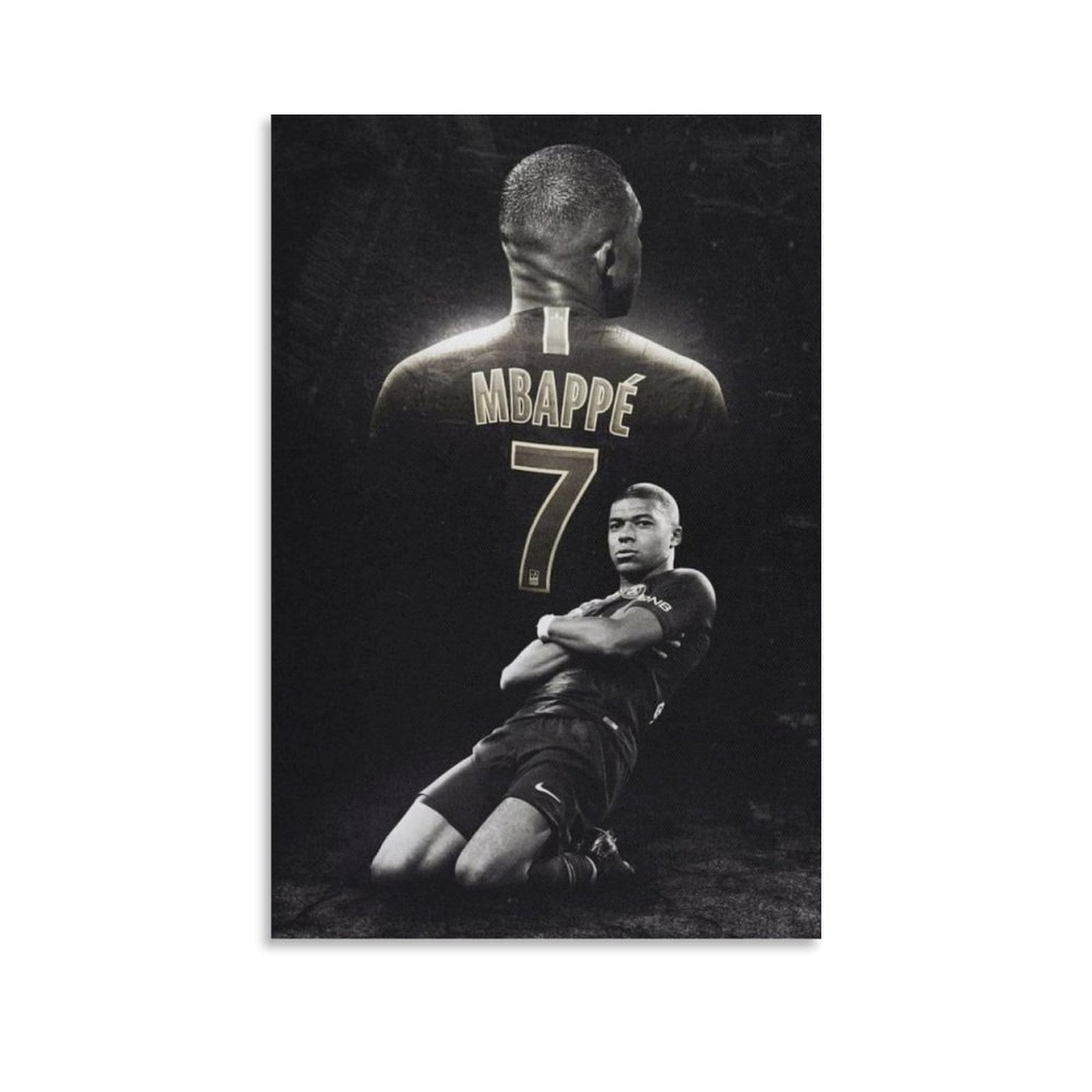 Kylian Mbappe Poster Canvas Poster Posters Wall Art Painting Canvas ...