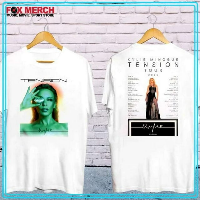 Kylie Minogue Tension World Tour 2025 T-Shirt - Walmart.com