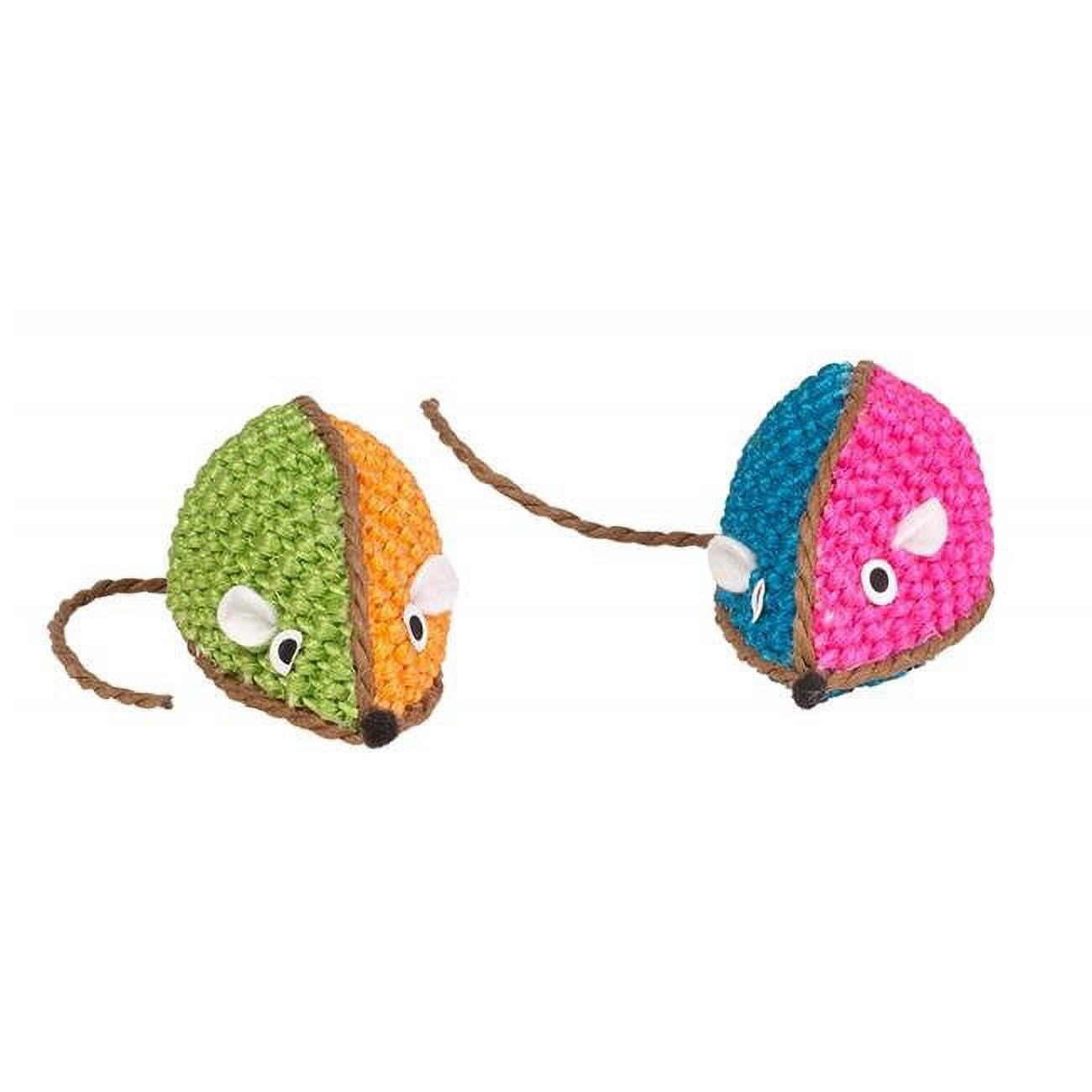 Kylies Brights IDC10091 Two Toned Raffia Mouse Toy - Walmart.com