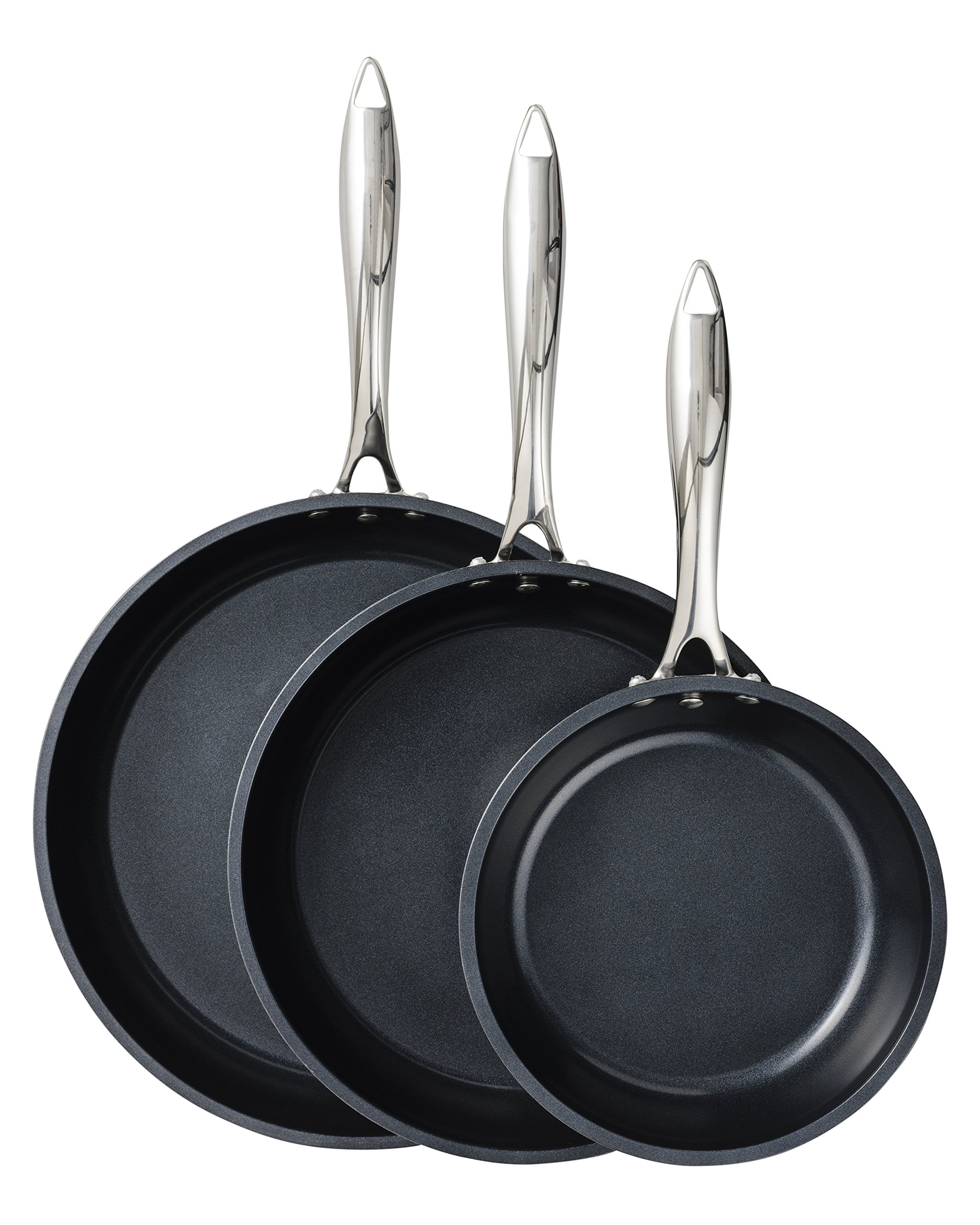 Kyocera Ceramic Coated 3pc Pan Set 8", 10", 12" - Walmart.com