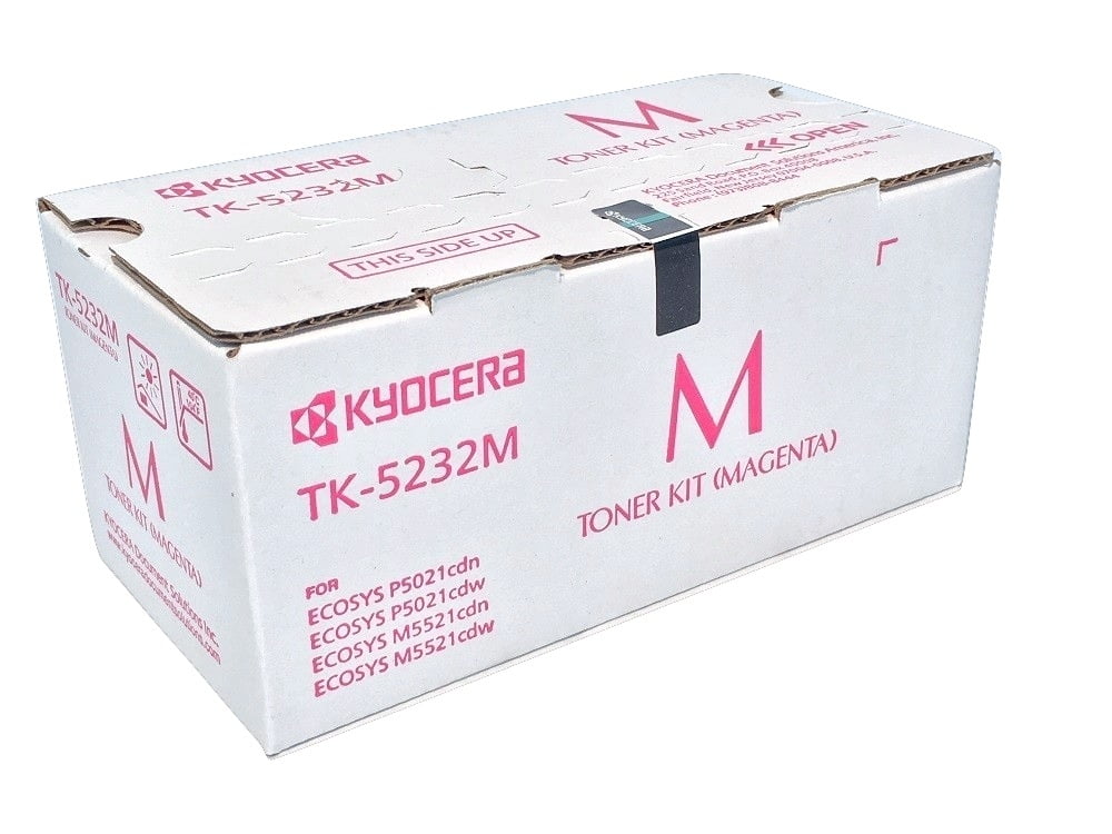 Kyocera TK-5232M Original High Yield Laser Toner Cartridge - Magenta - 1 Each - 2200 Pages ...