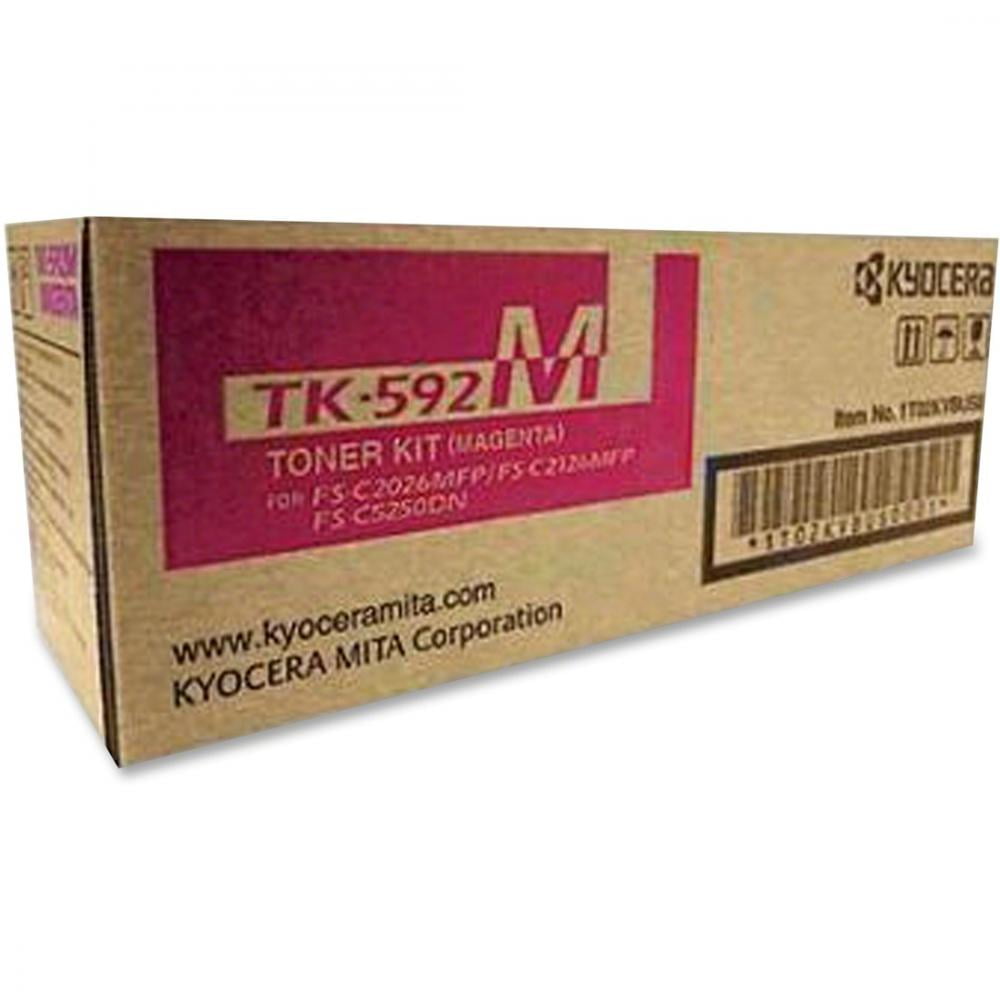 Kyocera TK-592M Original Toner Cartridge - Laser - 5000 Pages - Magenta ...