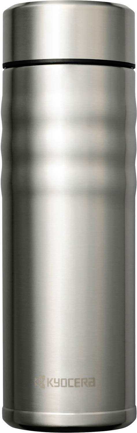 Kyocera Ceramic Travel Mug, Twist Top, Insulated Stainless Steel, 17oz ...
