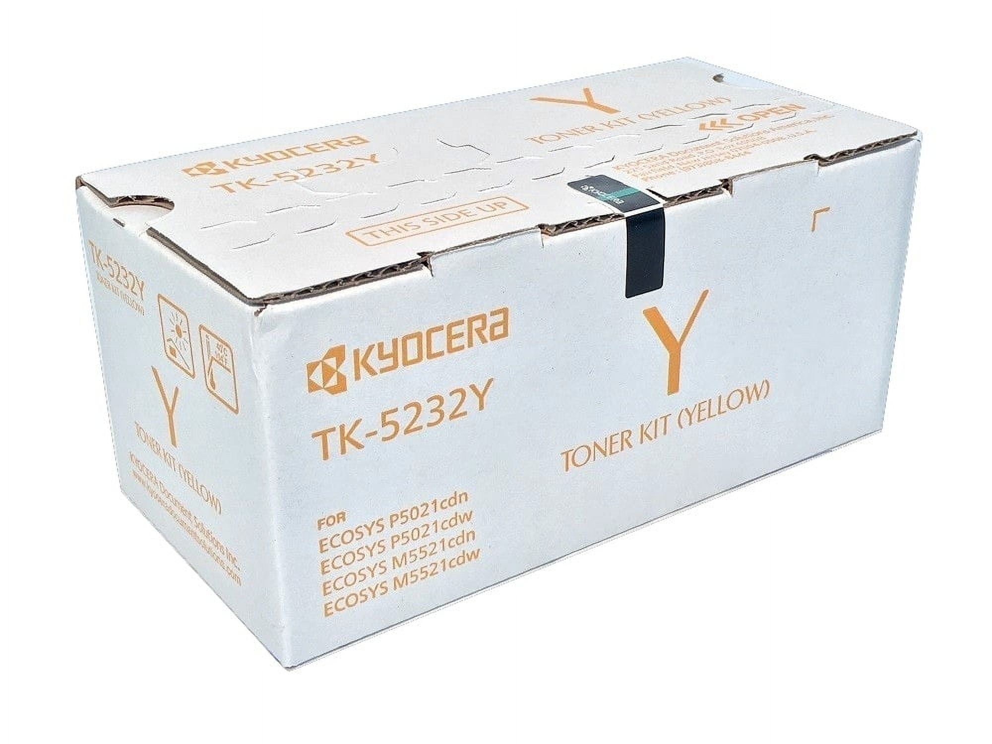 Kyocera Yellow Toner Cartridge (2,200 Yield) TK-5232Y - Walmart.com