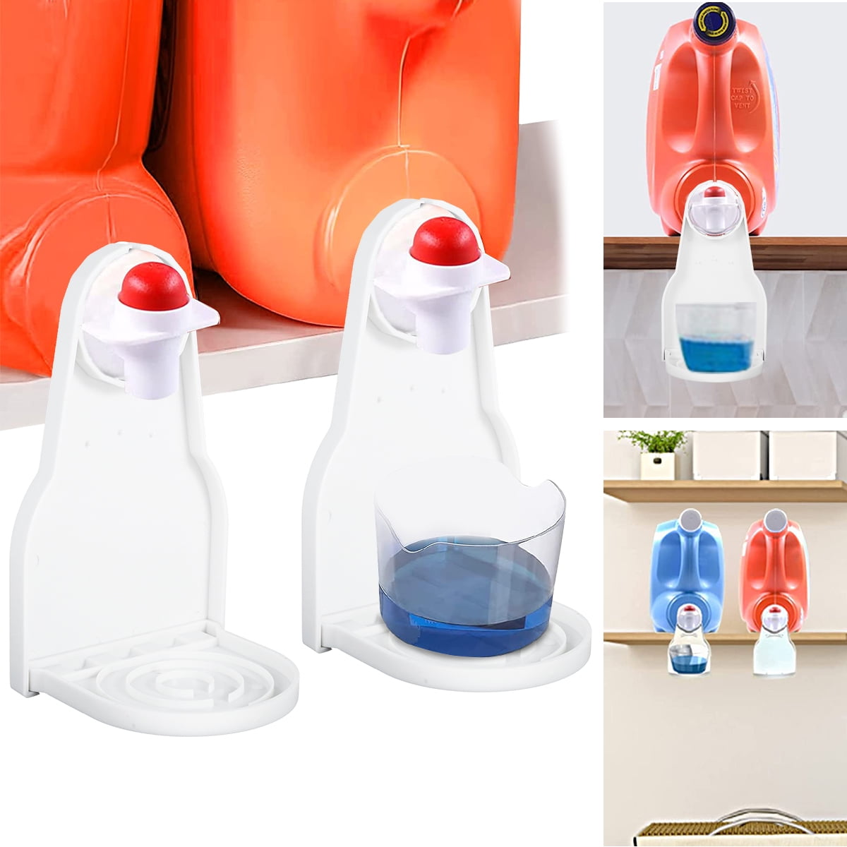 Kyoffiie 2 Pack Detergent Cup Holder Anti-Slip Detergent Drip Catcher ...