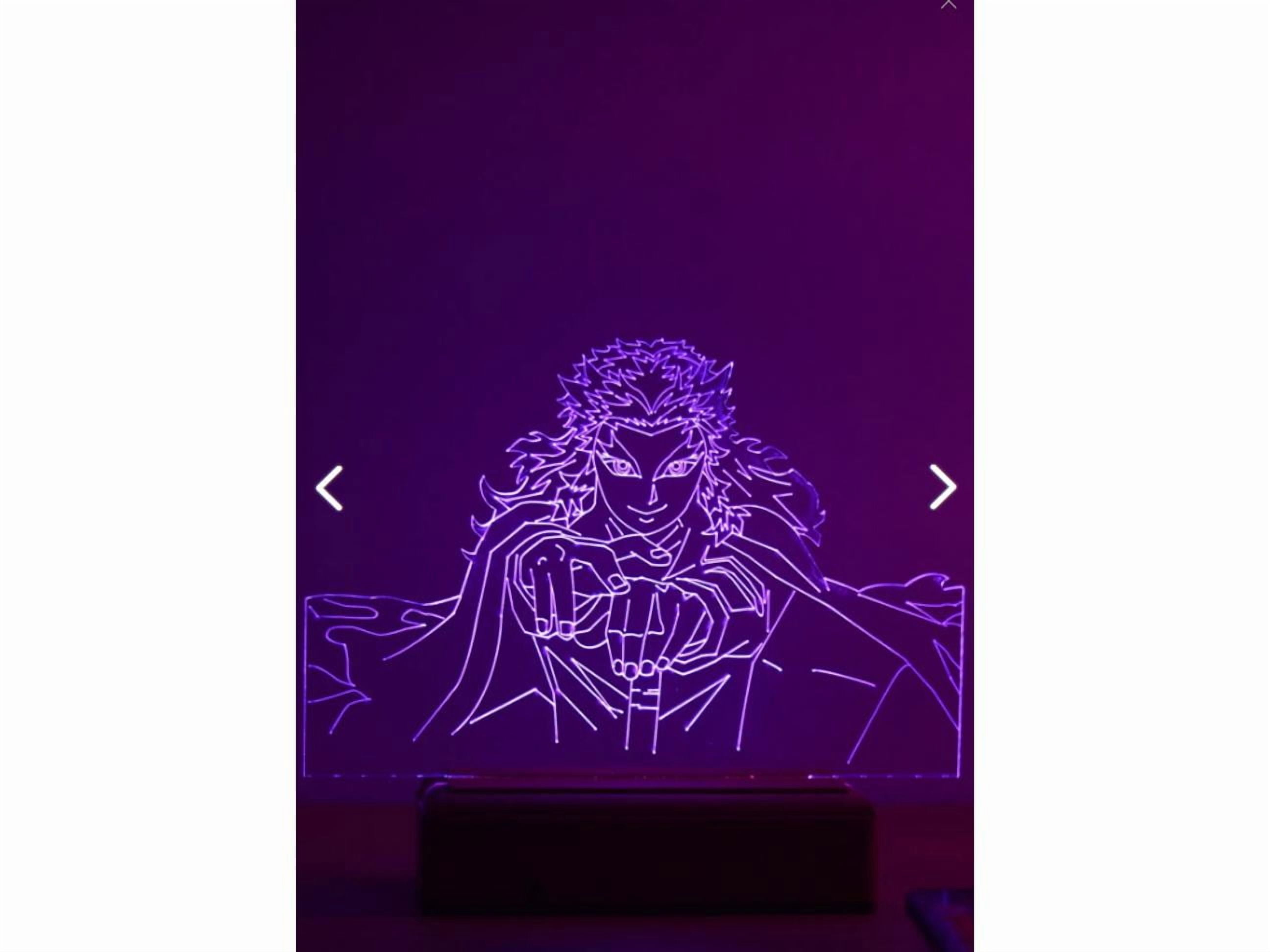 Kyojuro Rengoku - Demon Slayer 16 Color Anime Night Light - Walmart.com