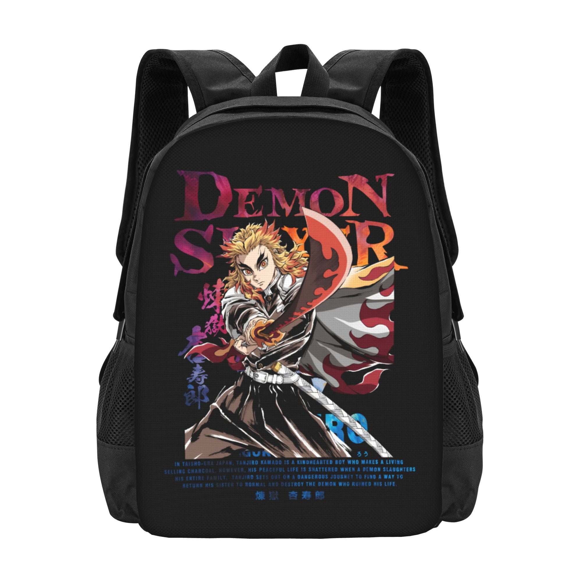 Kyojuro Rengoku Demon Slayer Backpacks for Men Women Book Bag Travel ...