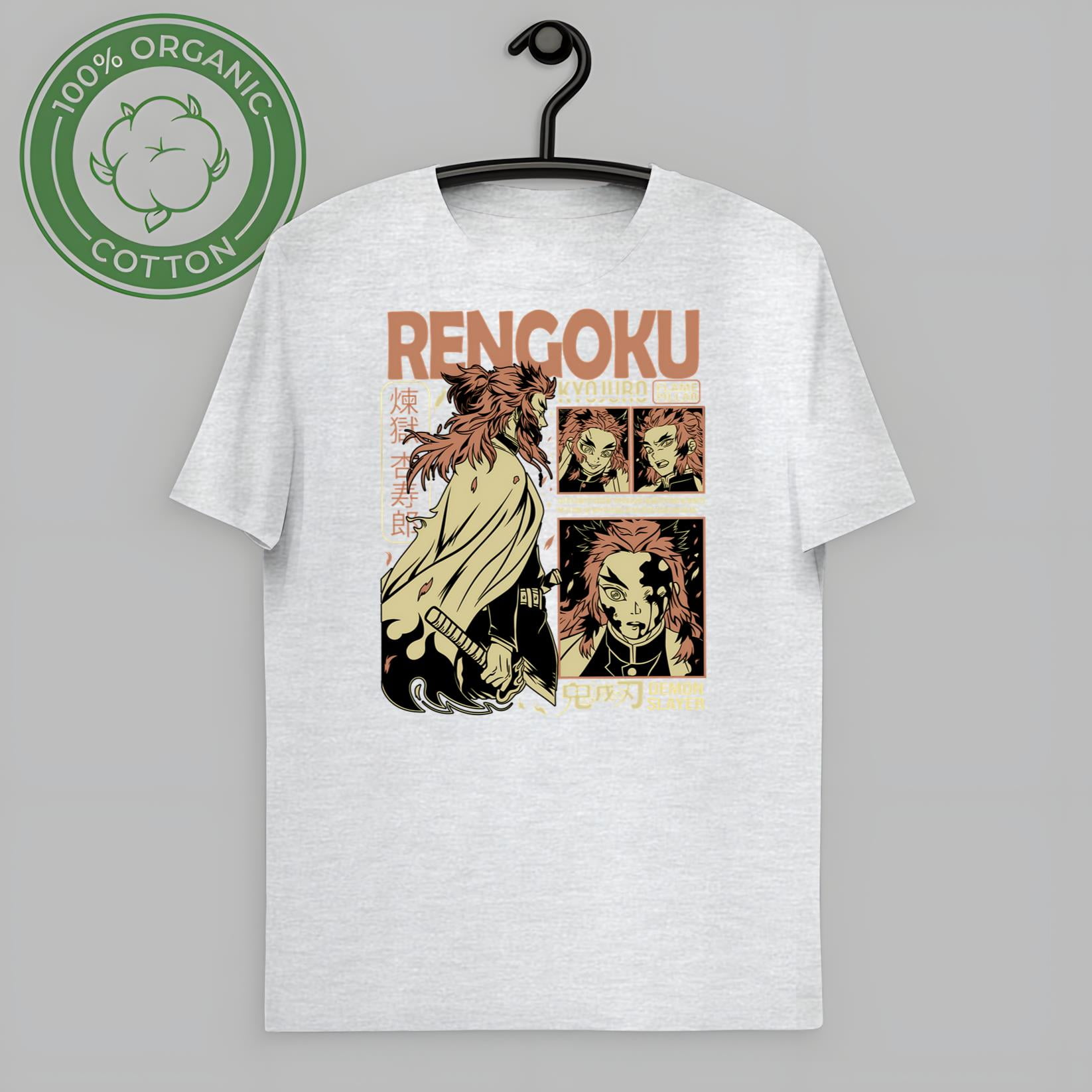 Kyojuro Rengoku T-Shirt Slayer Demon Vintage Anime Manga Horror Shirt ...