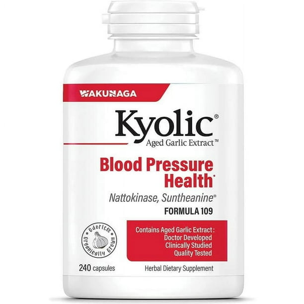 Kyolic Blood Pressure Health Formula 109 240 Caps - Walmart Business ...