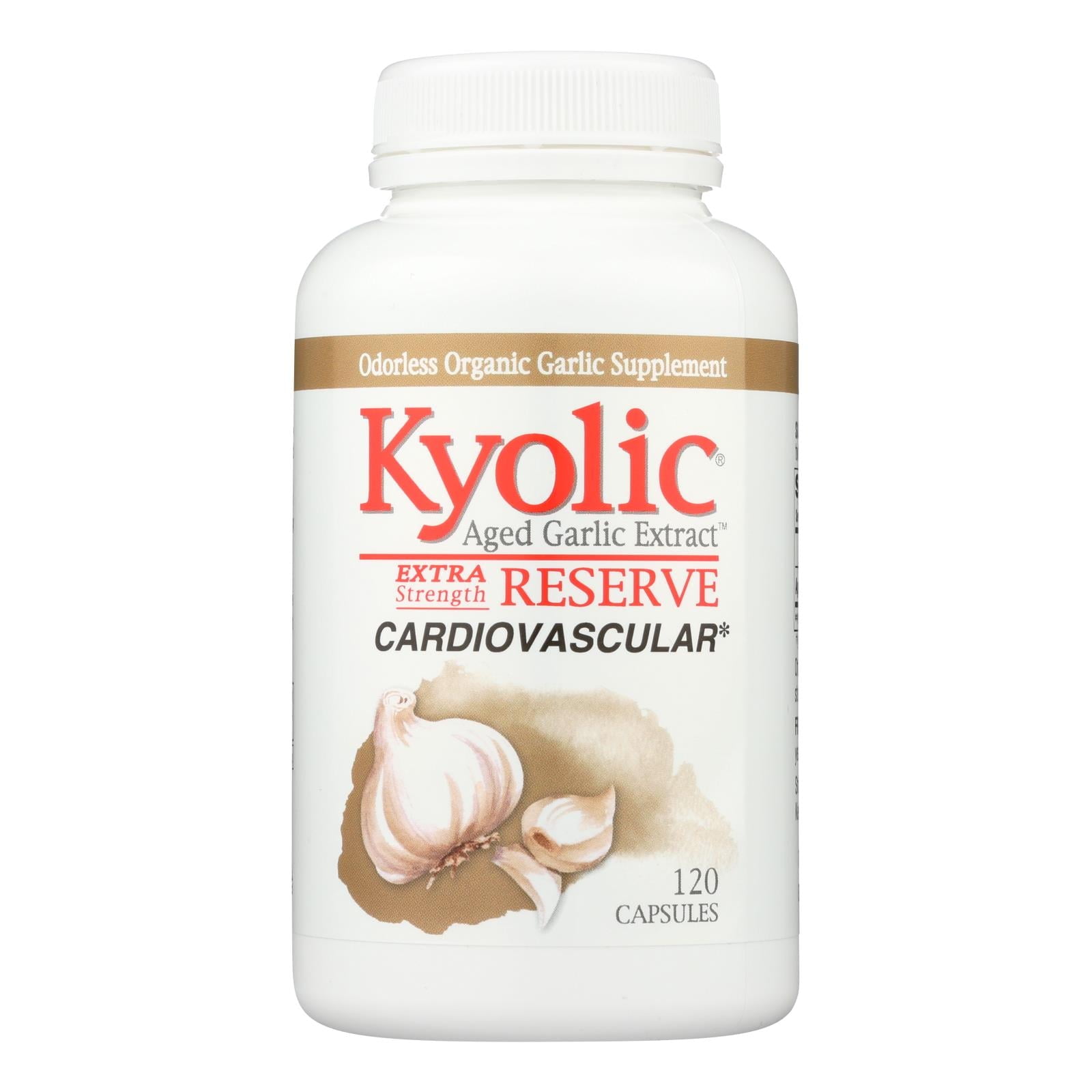 Kyolic Aged Garlic Extract Cardiovascular Extra Strength Reserve, 240 ...