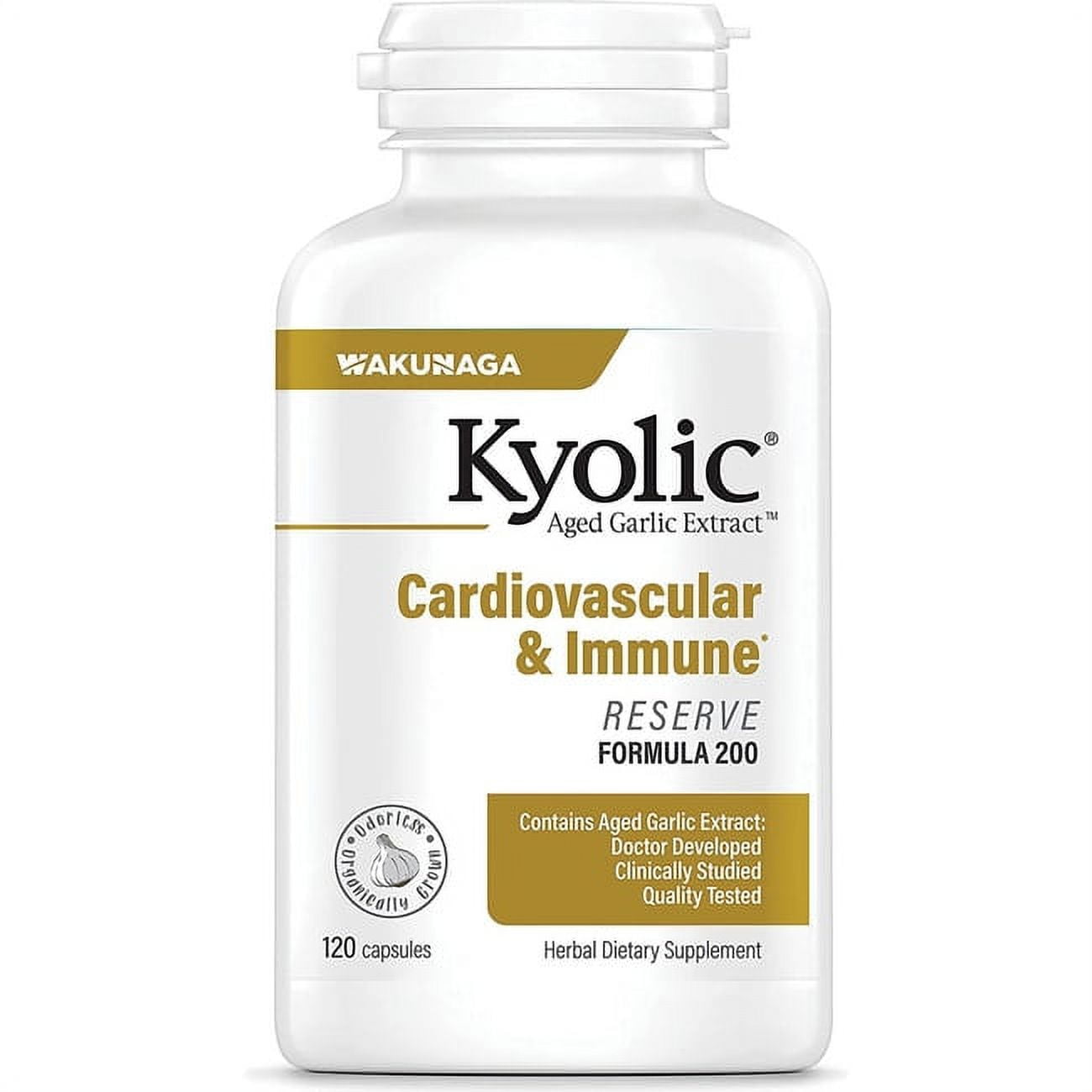 KYOLIC Aged Garlic Extract Cardiovascular Supplement Capsules Bottle ...