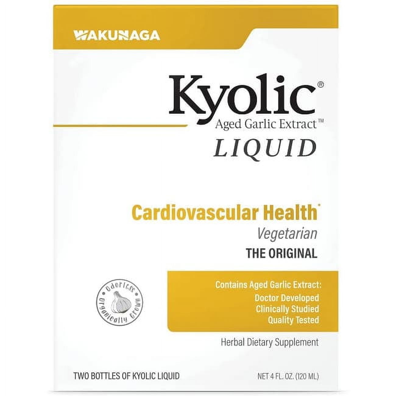 Kyolic Aged Garlic Extract Supplement - Cardiovascular Formula Liquid ...